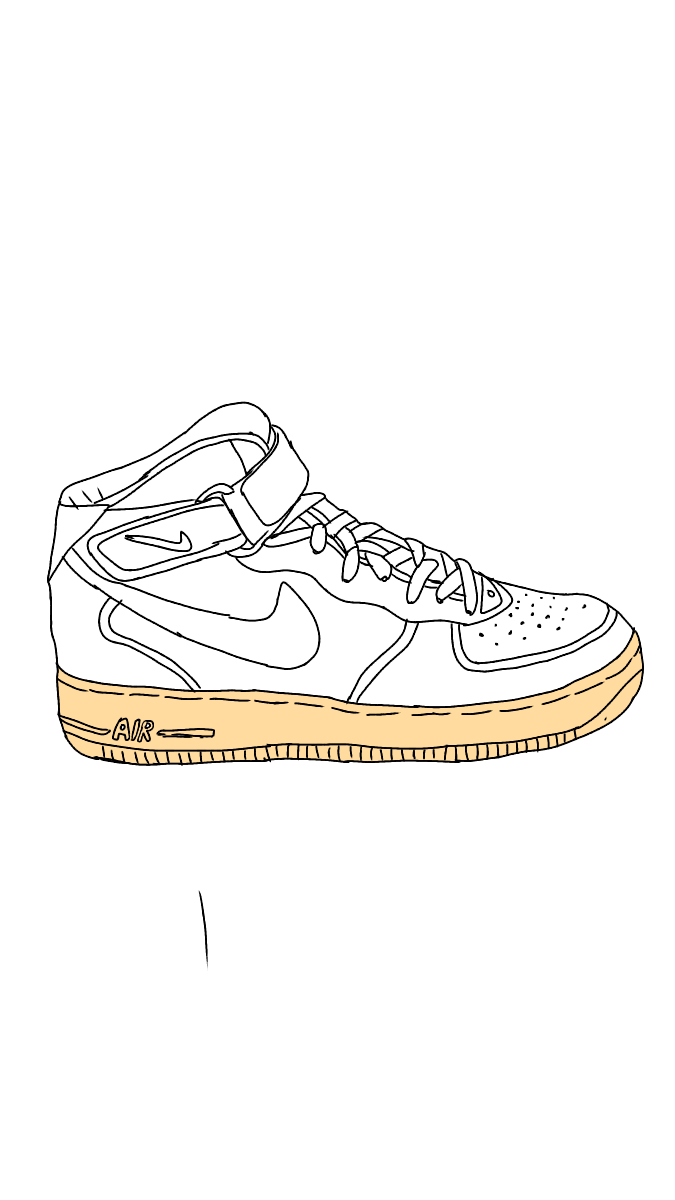 air force 1 mid - ibisPaint