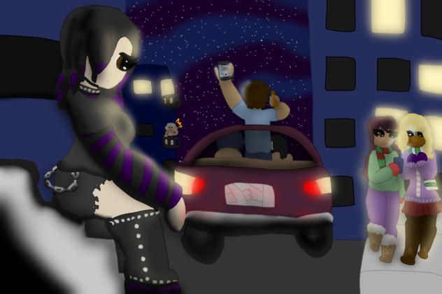 alone in the city - ibisPaint