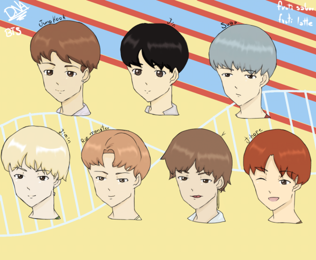 DNA BTS anime - ibisPaint