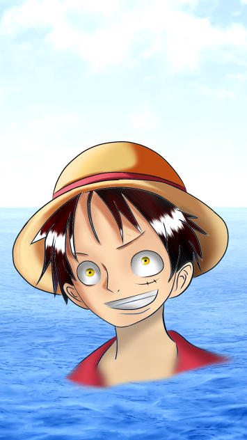 one piece Luffy - ibisPaint
