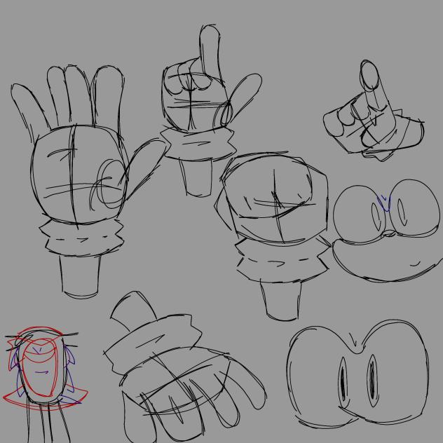 Sonic Sketch-Reference Sheet - ibisPaint