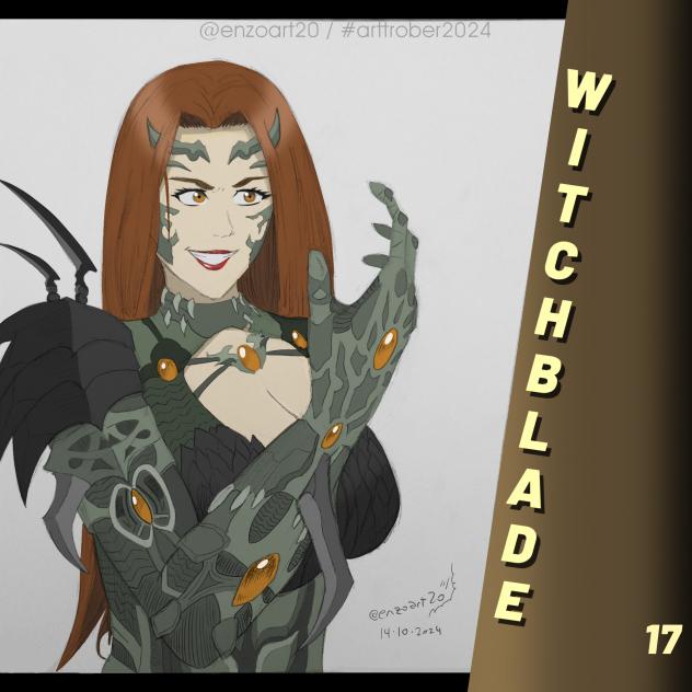 ⚫Dia 17 - WITCHBLADE🟡 - ibisPaint