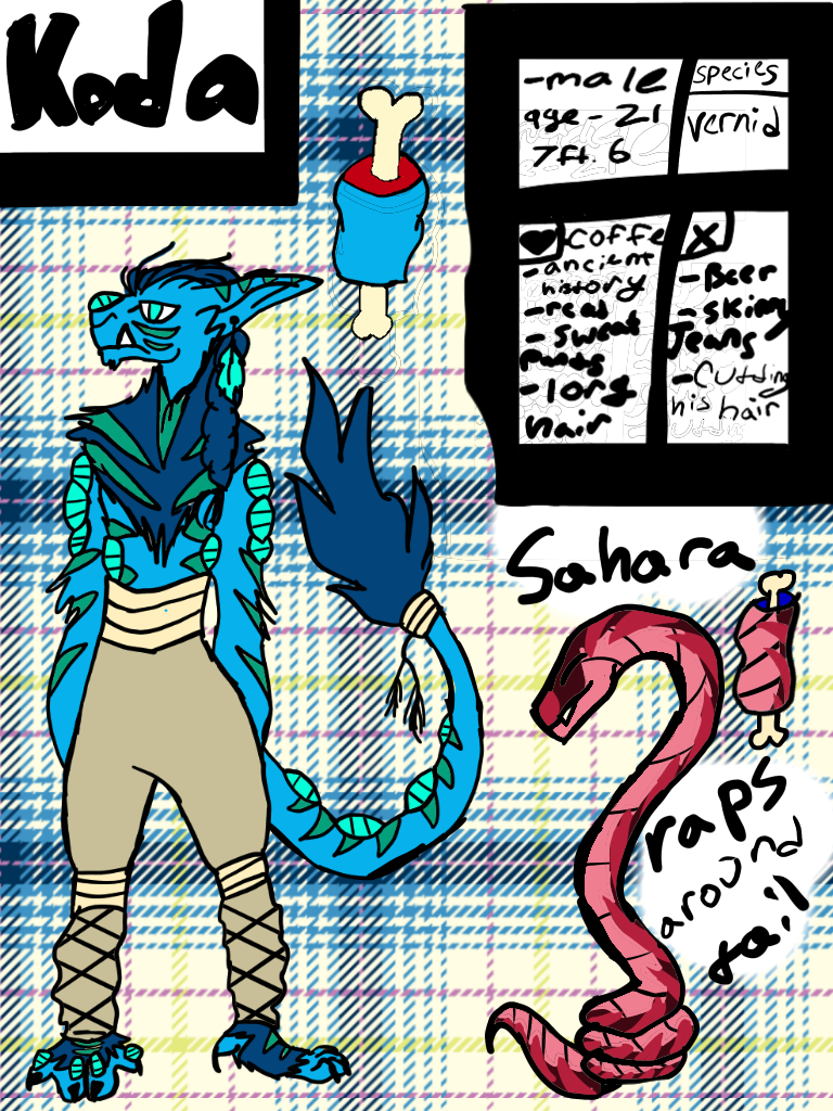 Koda and Sahara oc speedpaint read desc - ibisPaint