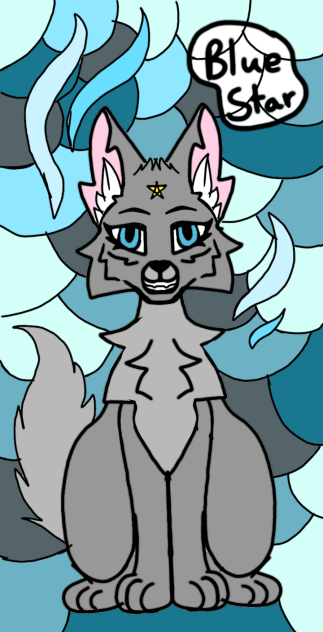 warrior cats blue Star - ibisPaint