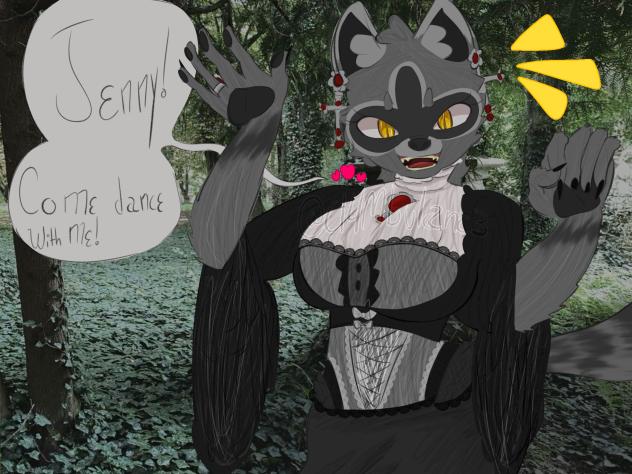 Robin at the graveyard - ibisPaint