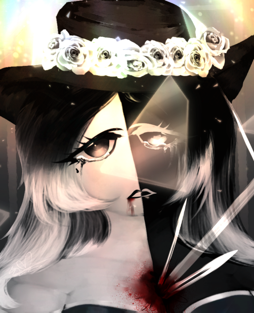 mirada triste - ibisPaint