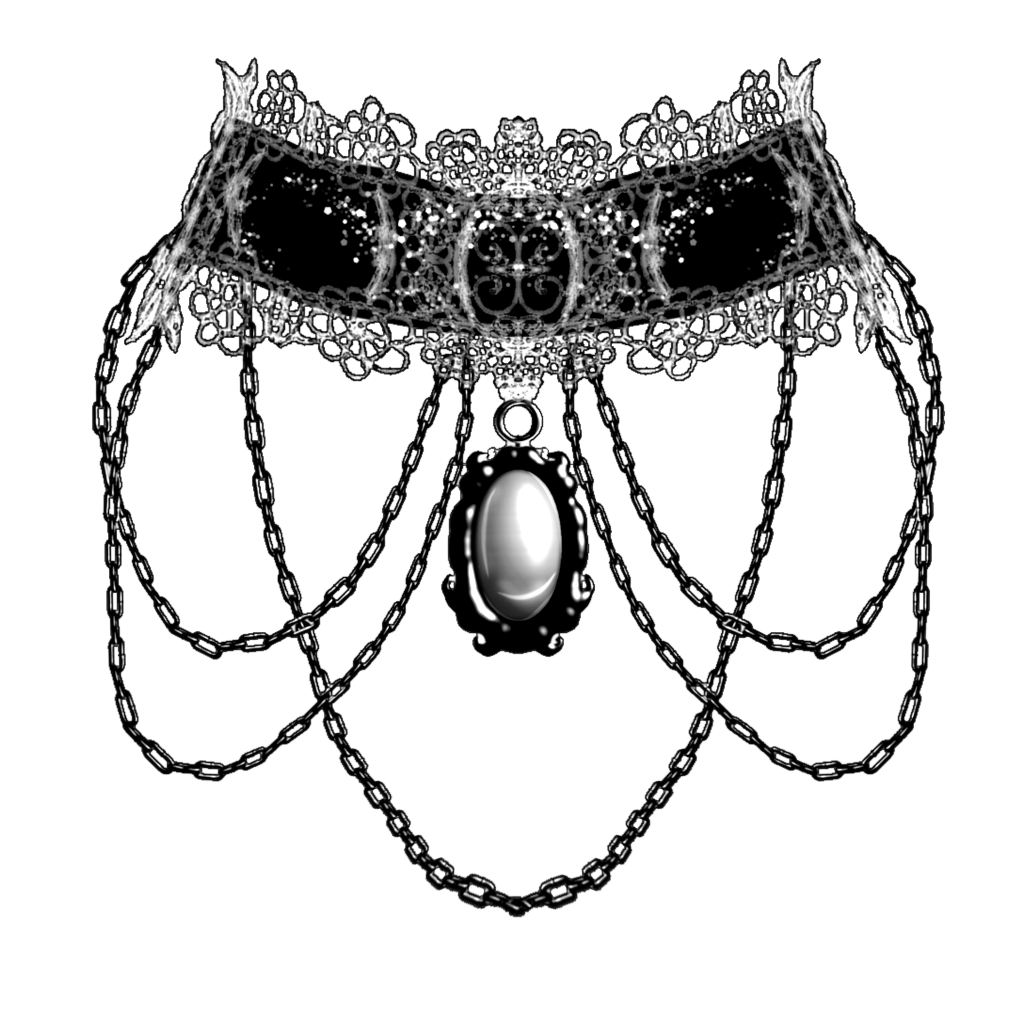 Choker necklace - ibisPaint