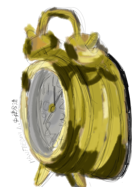 gold allarm clock - ibisPaint