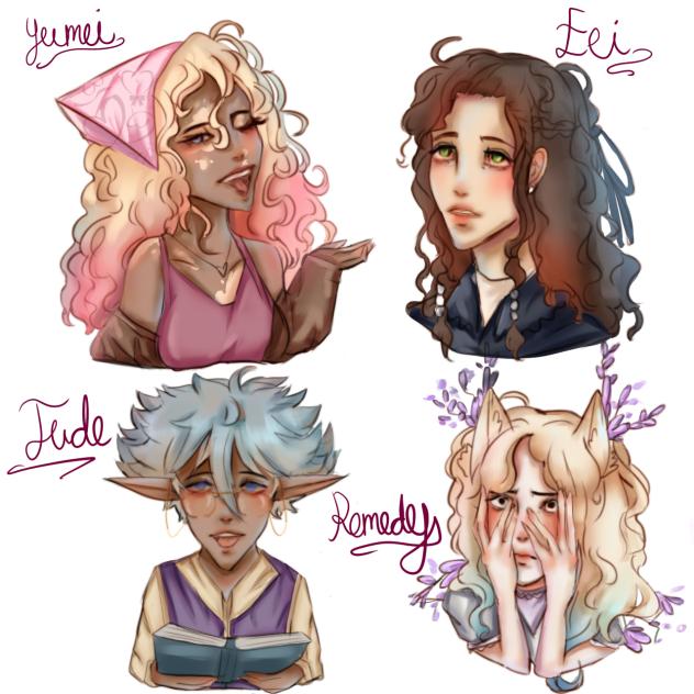 Oc face illustrations - ibisPaint
