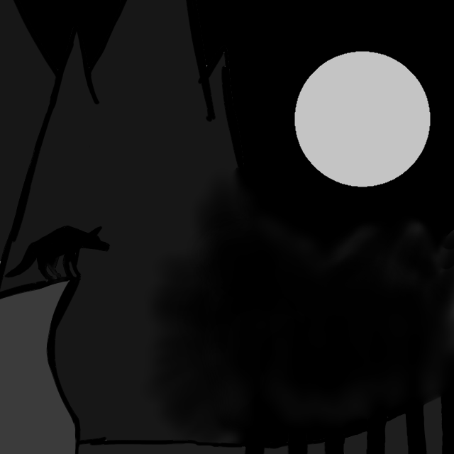 As the moon rises. - ibisPaint