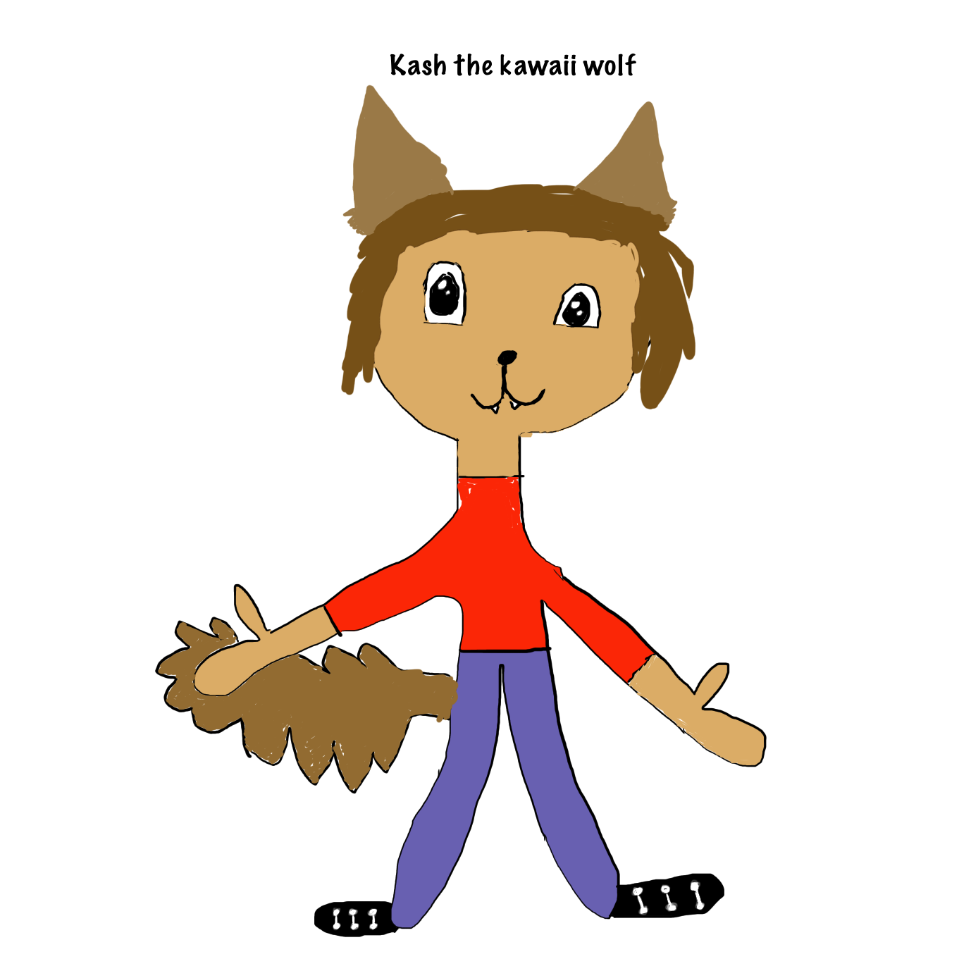 Kash the kawaii wolf - ibisPaint