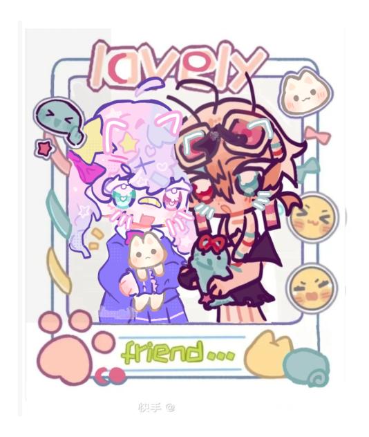 art collab with A pookie on pinterest - ibisPaint