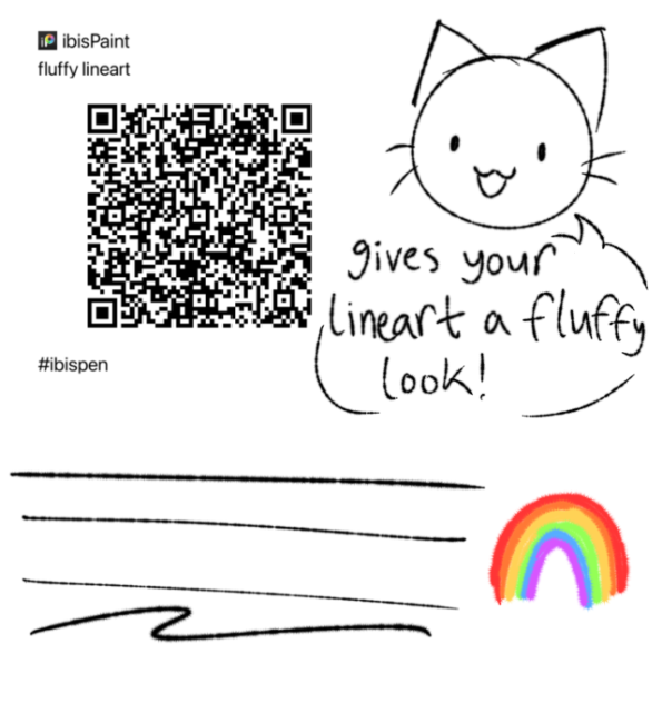 fluffy lineart brush - ibisPaint