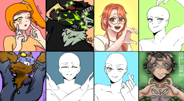 Cute Poses Collab! - ibisPaint