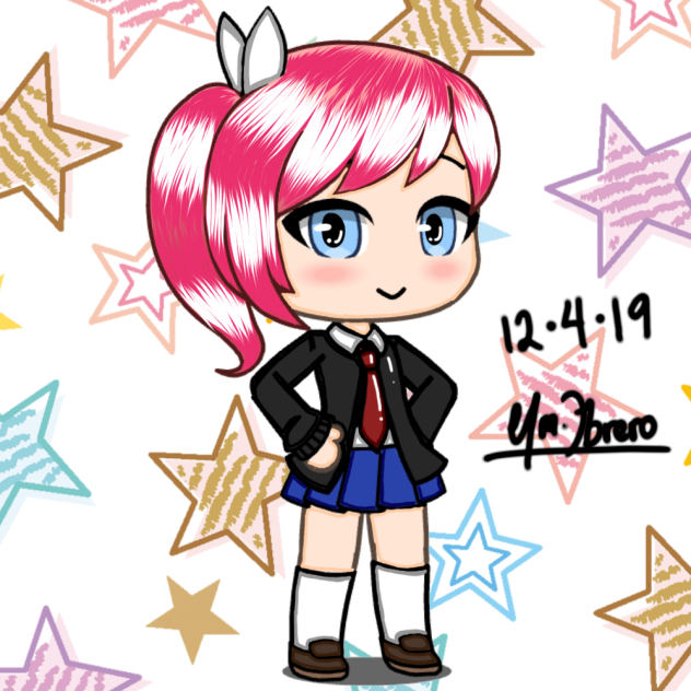 Simple school girl edit - ibisPaint