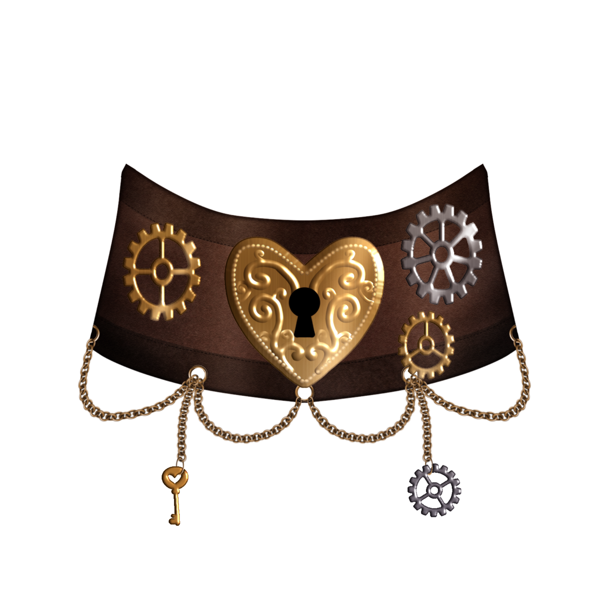 Steampunk choker - ibisPaint