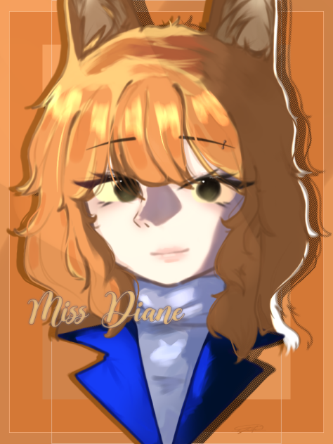 Miss Diane, from The bad guys - ibisPaint