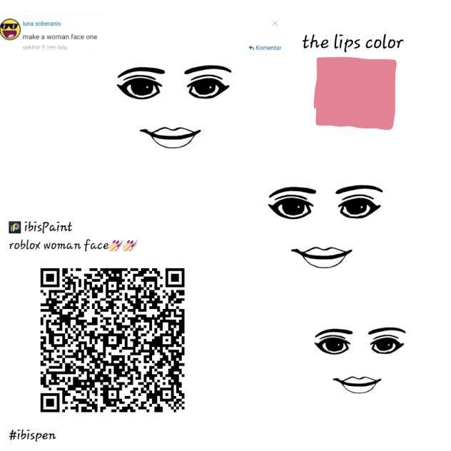 roblox woman face - ibisPaint
