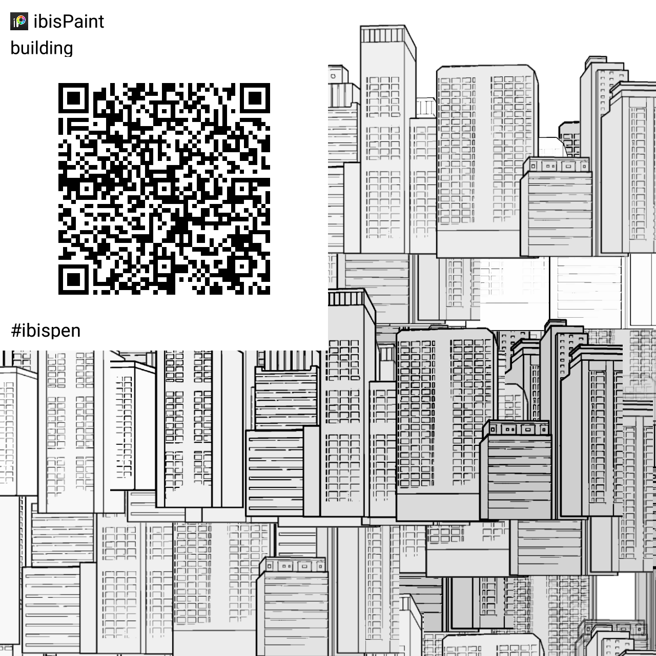 webtoon building brush qr code - ibisPaint