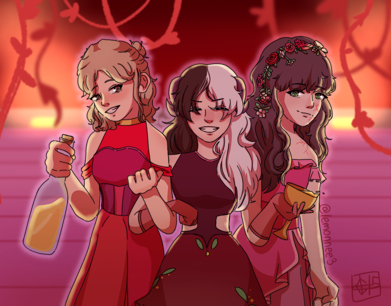 Ladies at the banquet - ibisPaint