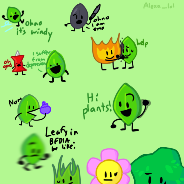 Leafy being Leafy - ibisPaint