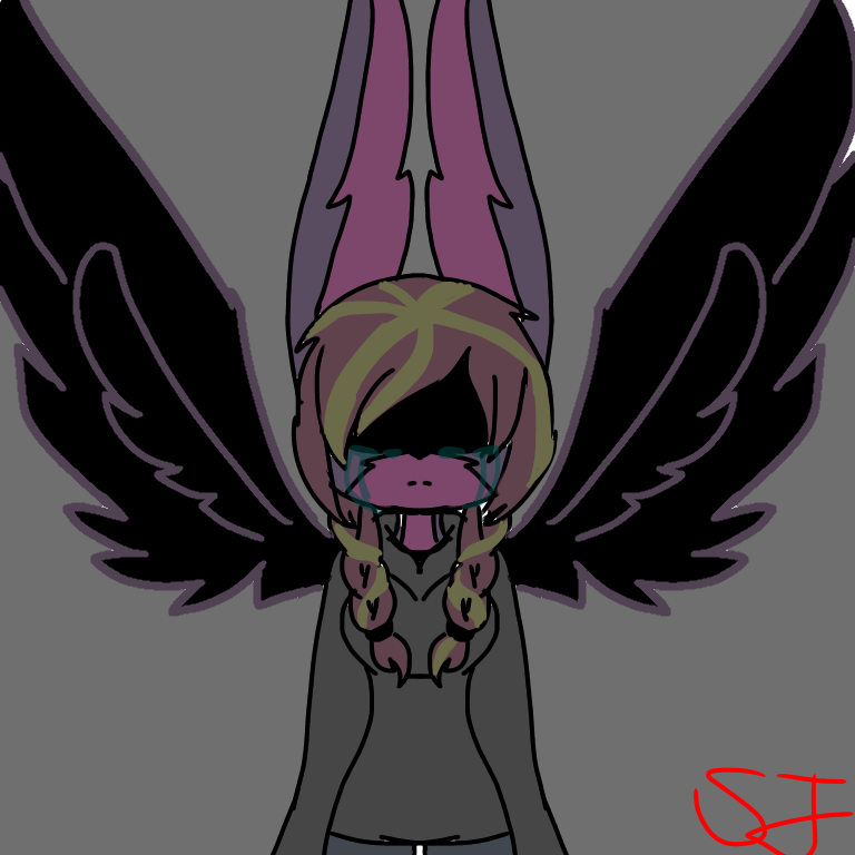 the darkness inside of me (old drawing) - ibisPaint