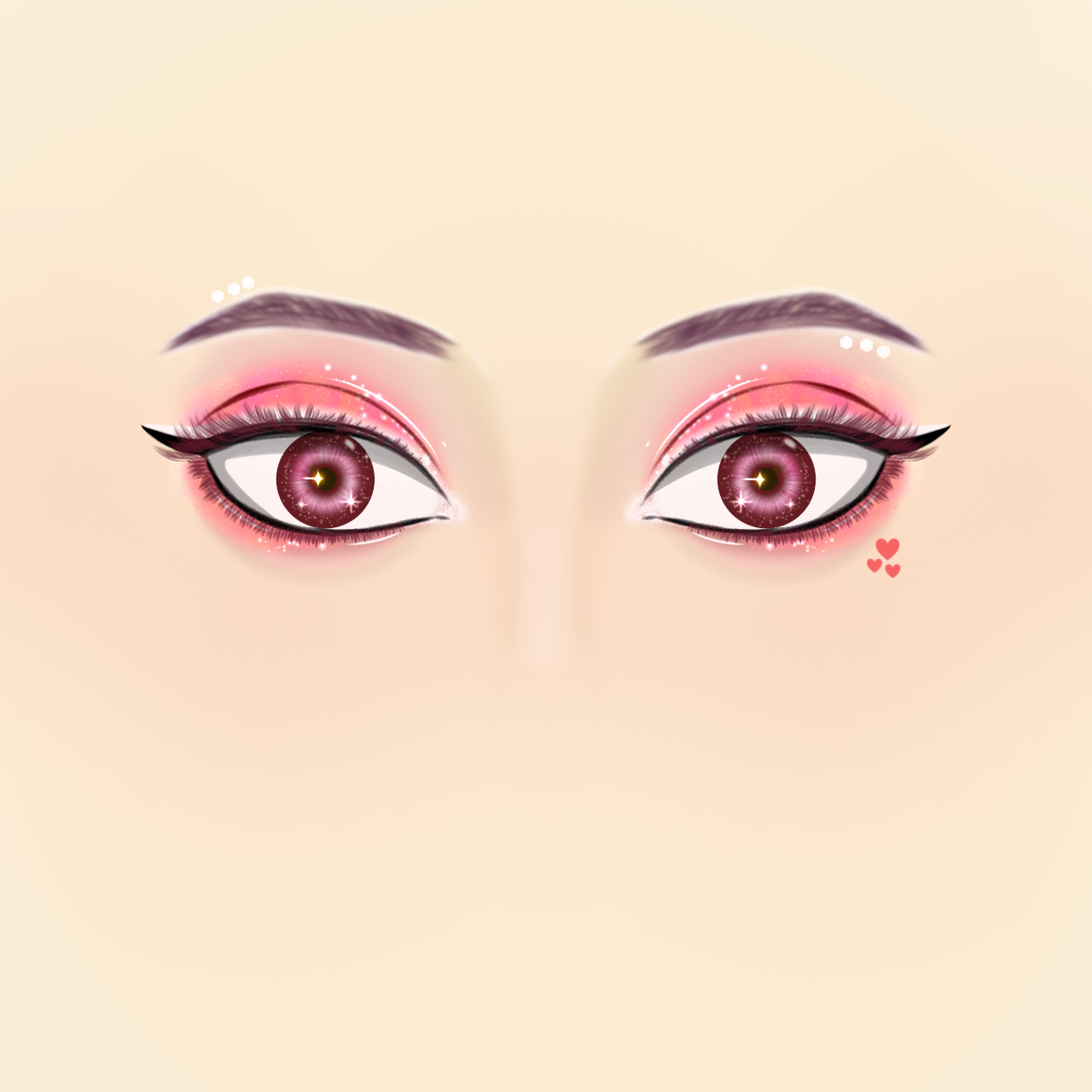 pinky eyes - ibisPaint