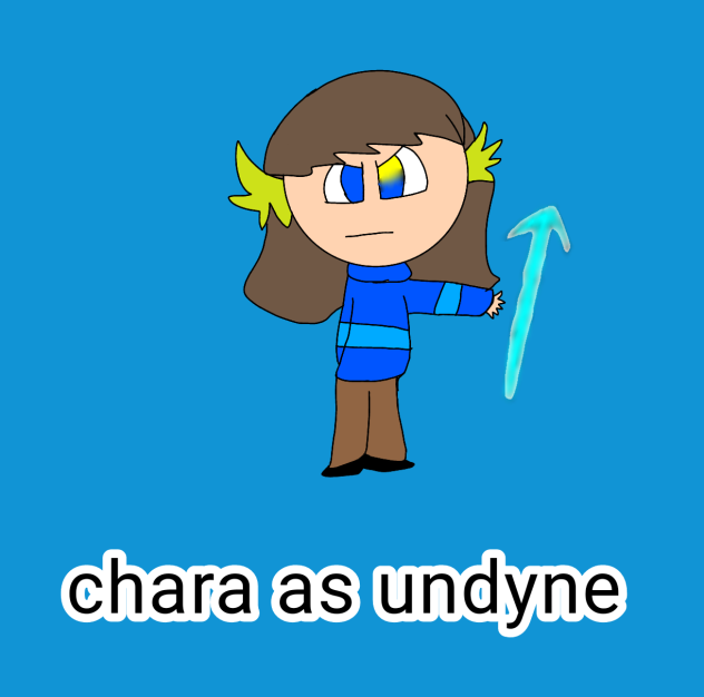 chara as undyne - ibisPaint