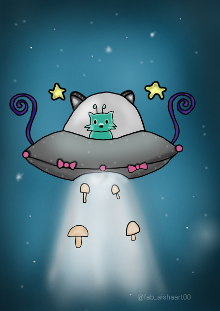 Cat Alien - ibisPaint