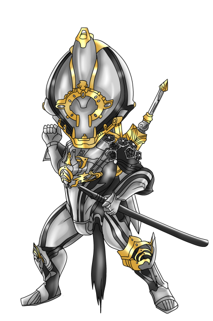 Warframe Excalibur Chibi - ibisPaint