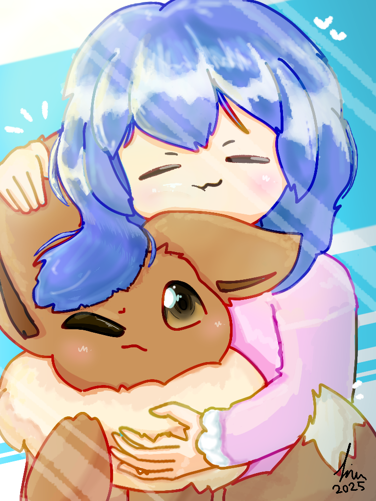 Eevee Cuddle - ibisPaint