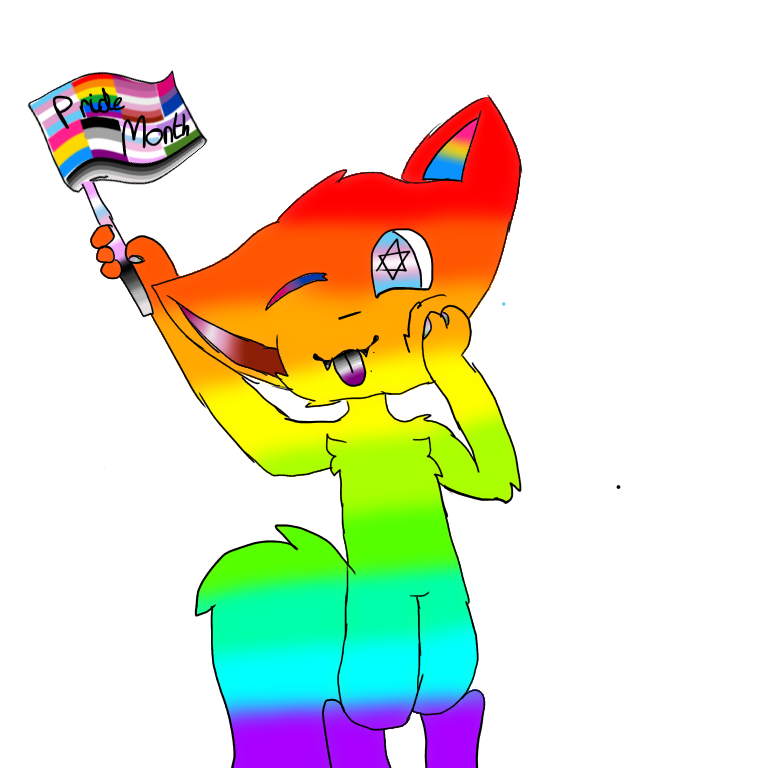 Pride Month Wolf!!! - ibisPaint