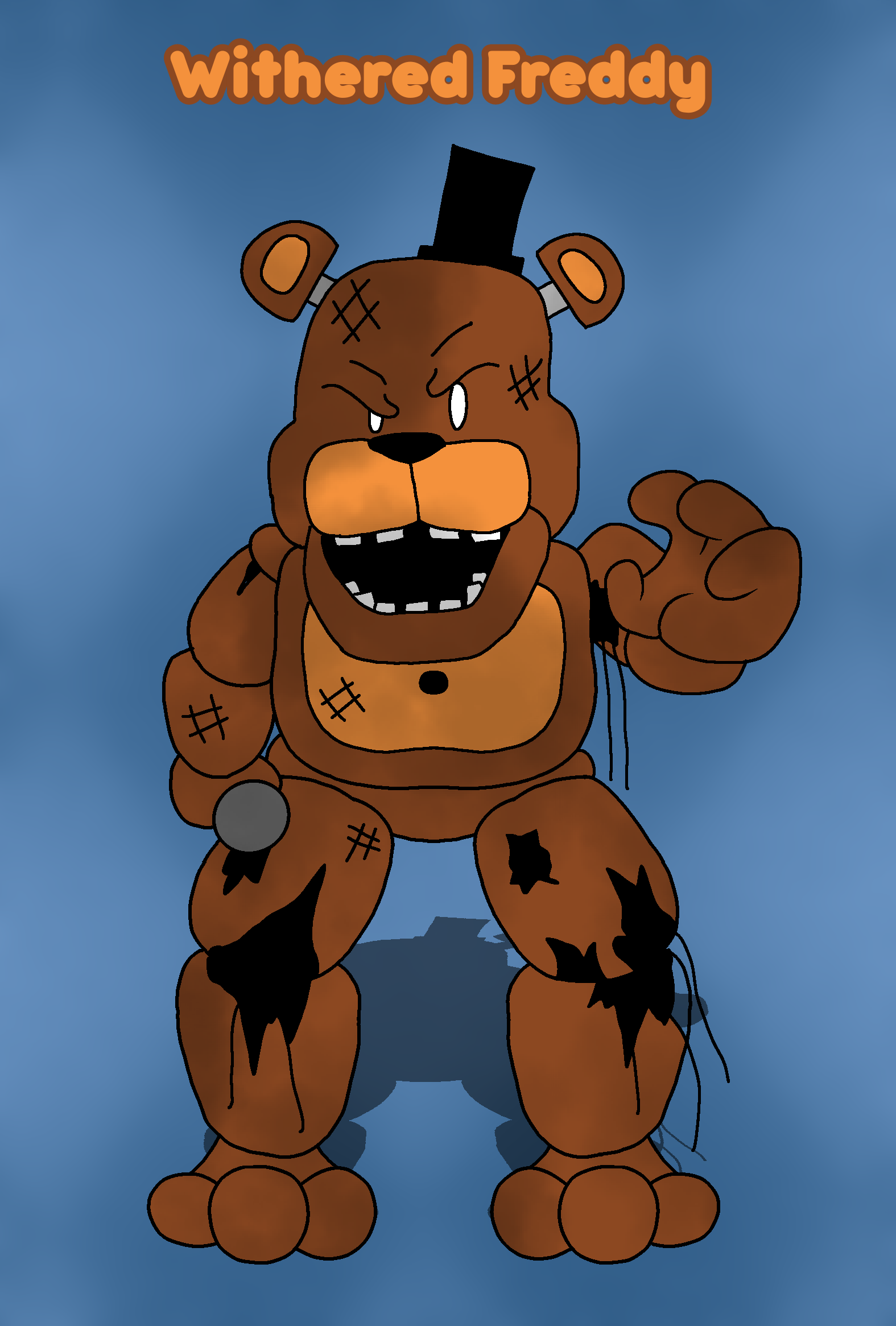 withered freddy but in my style - ibisPaint
