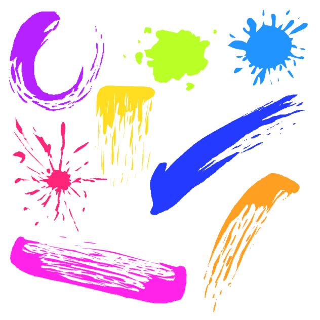 paint splotches and strokes - ibisPaint