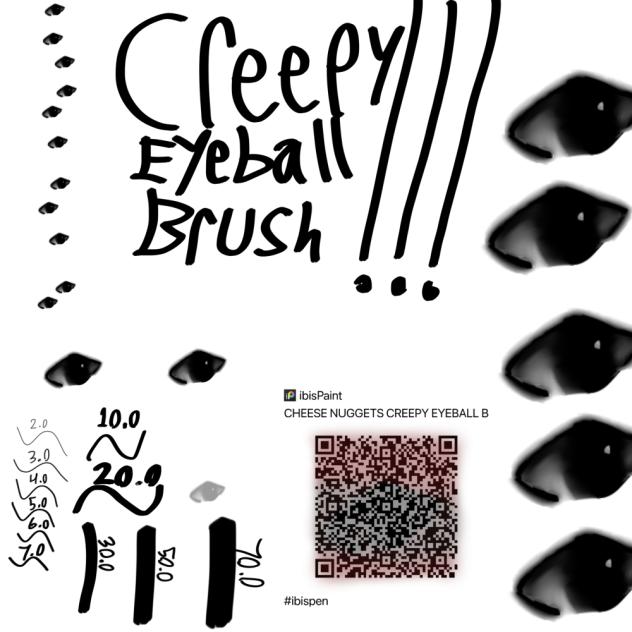 Creepy Eyeball Brush (REPOST) - ibisPaint