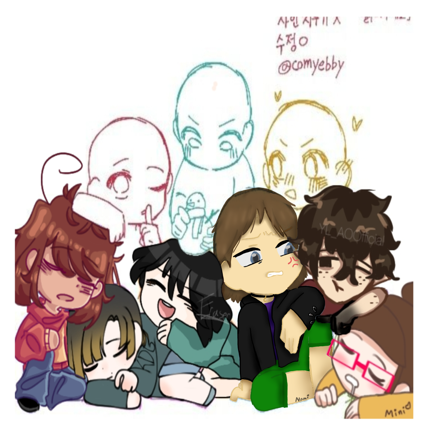 Sleepy group - ibisPaint