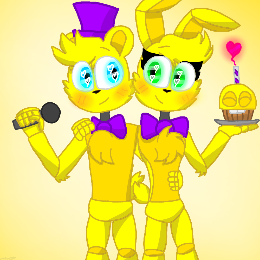 Spring Bonnie x Fredbear - ibisPaint