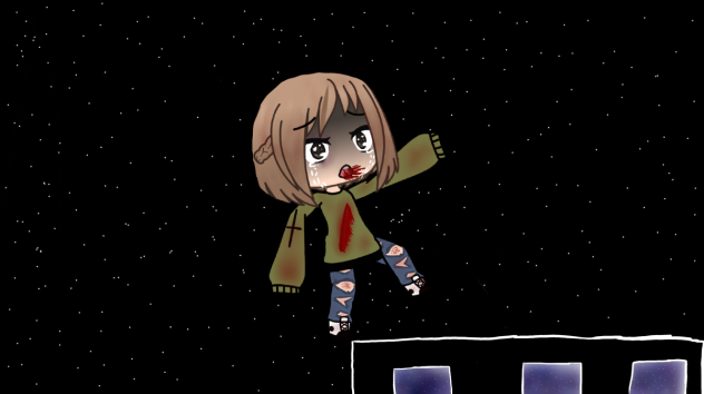 Gacha life girl falling of a cliff - ibisPaint