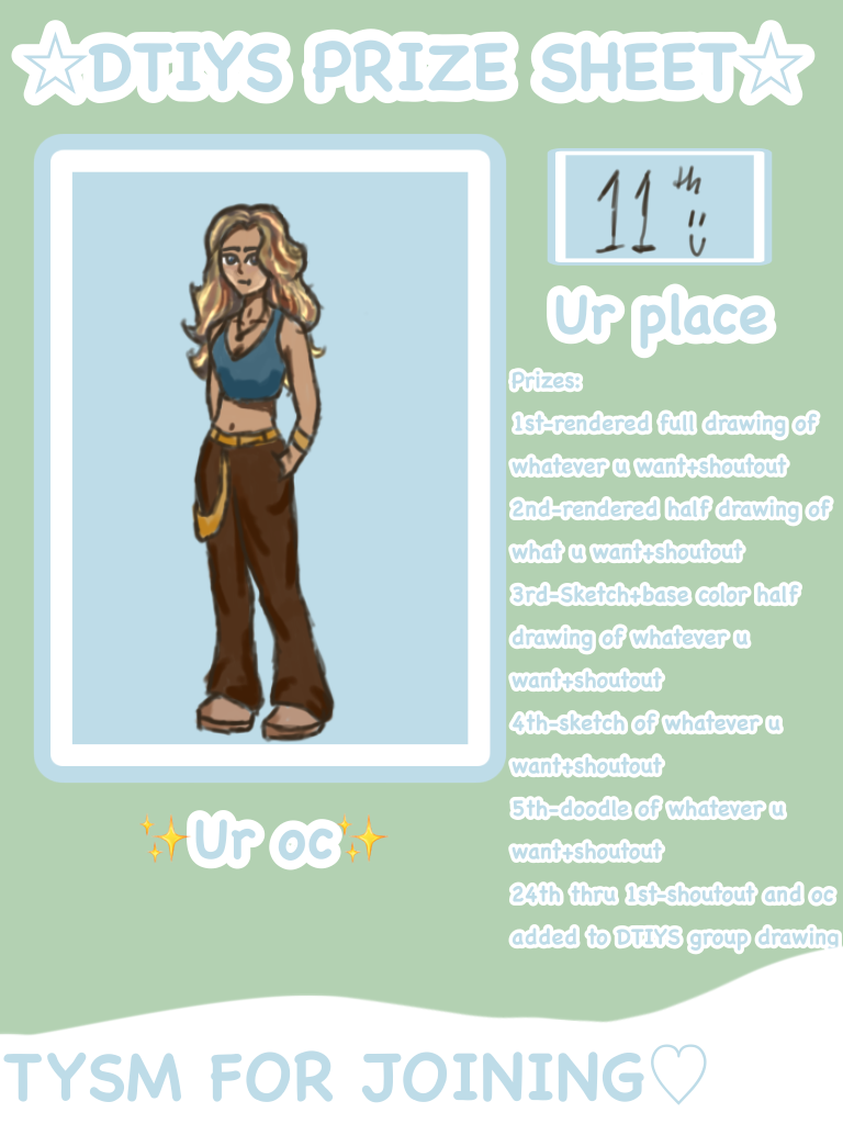 prize sheets dtiys - ibisPaint