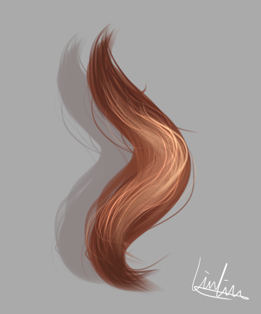 Lock of hair - ibisPaint