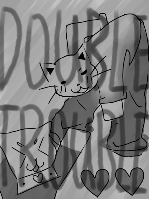 DOUBLE TROUBLE🖤🖤 - ibisPaint