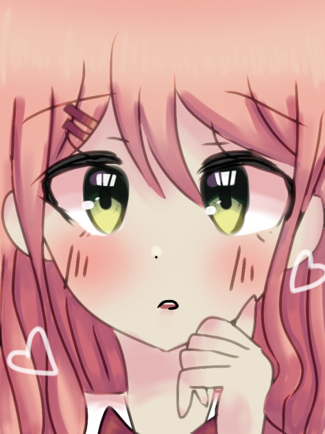 pink haired girl - ibisPaint