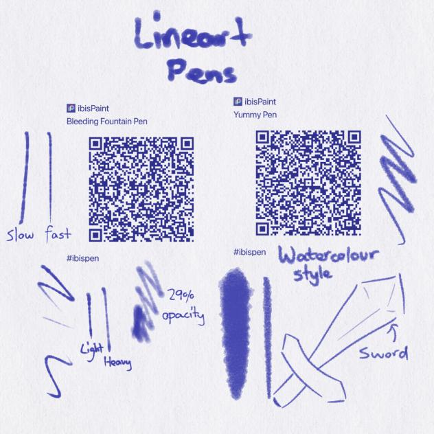 Lineart Pens - ibisPaint