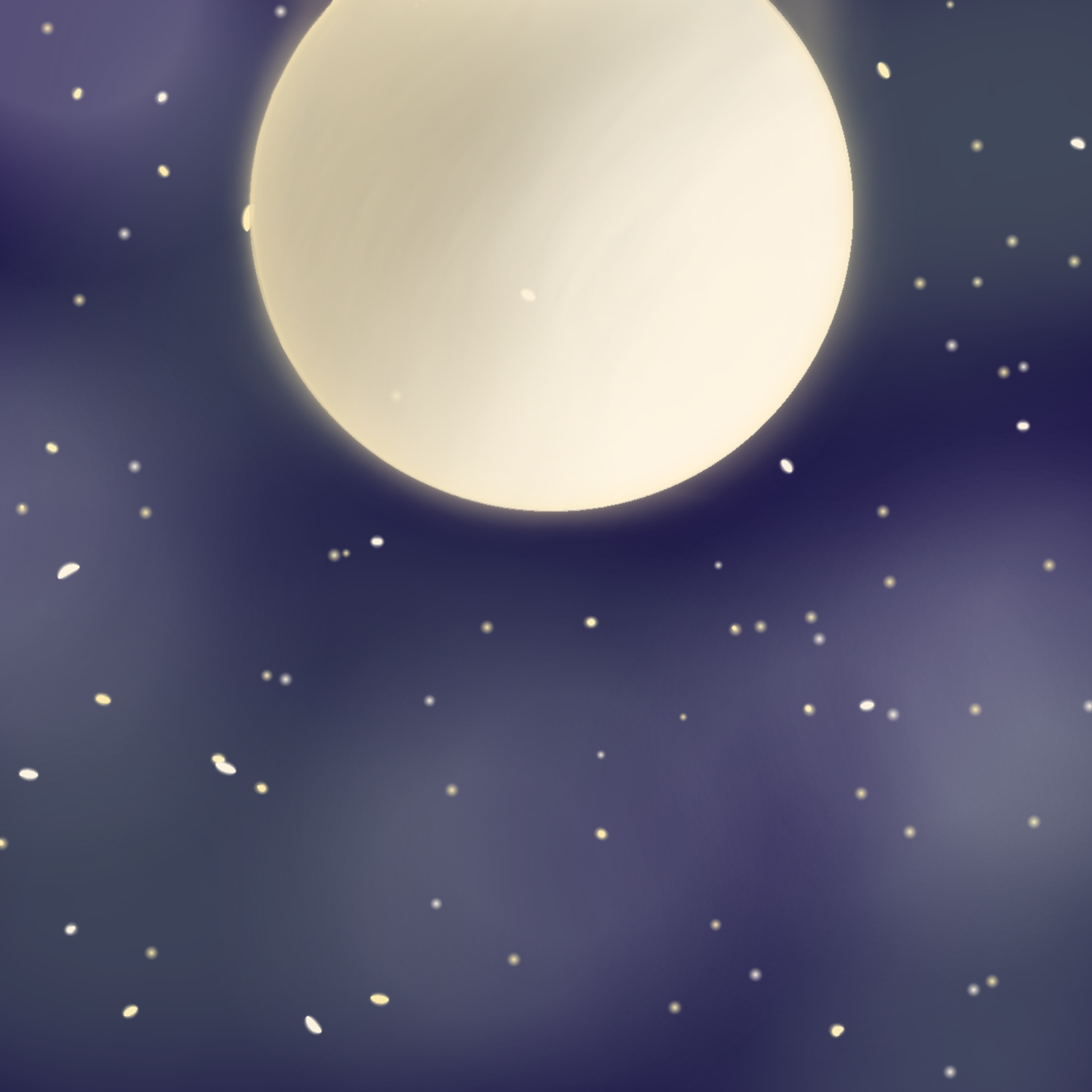 A starry night sky - ibisPaint