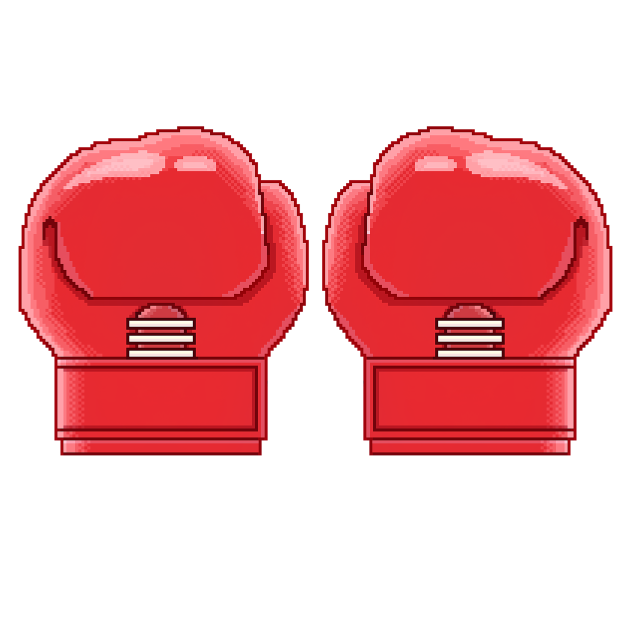 boxing gloves (pixel) 02 - ibisPaint