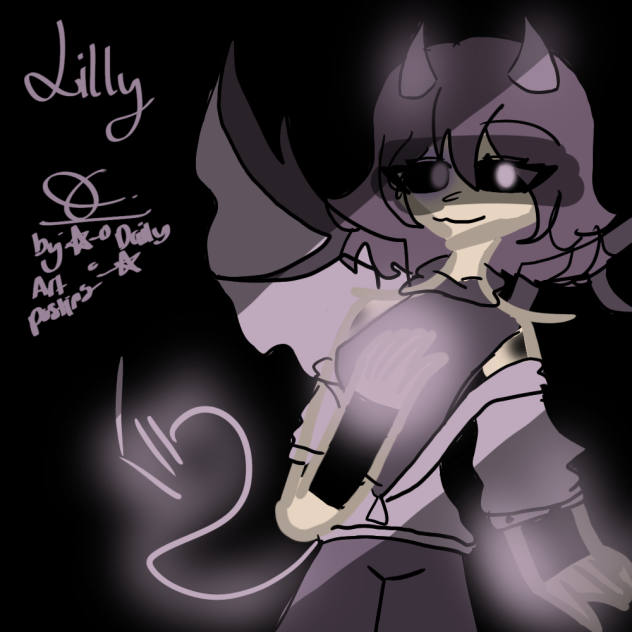 Lilly in the dark - ibisPaint