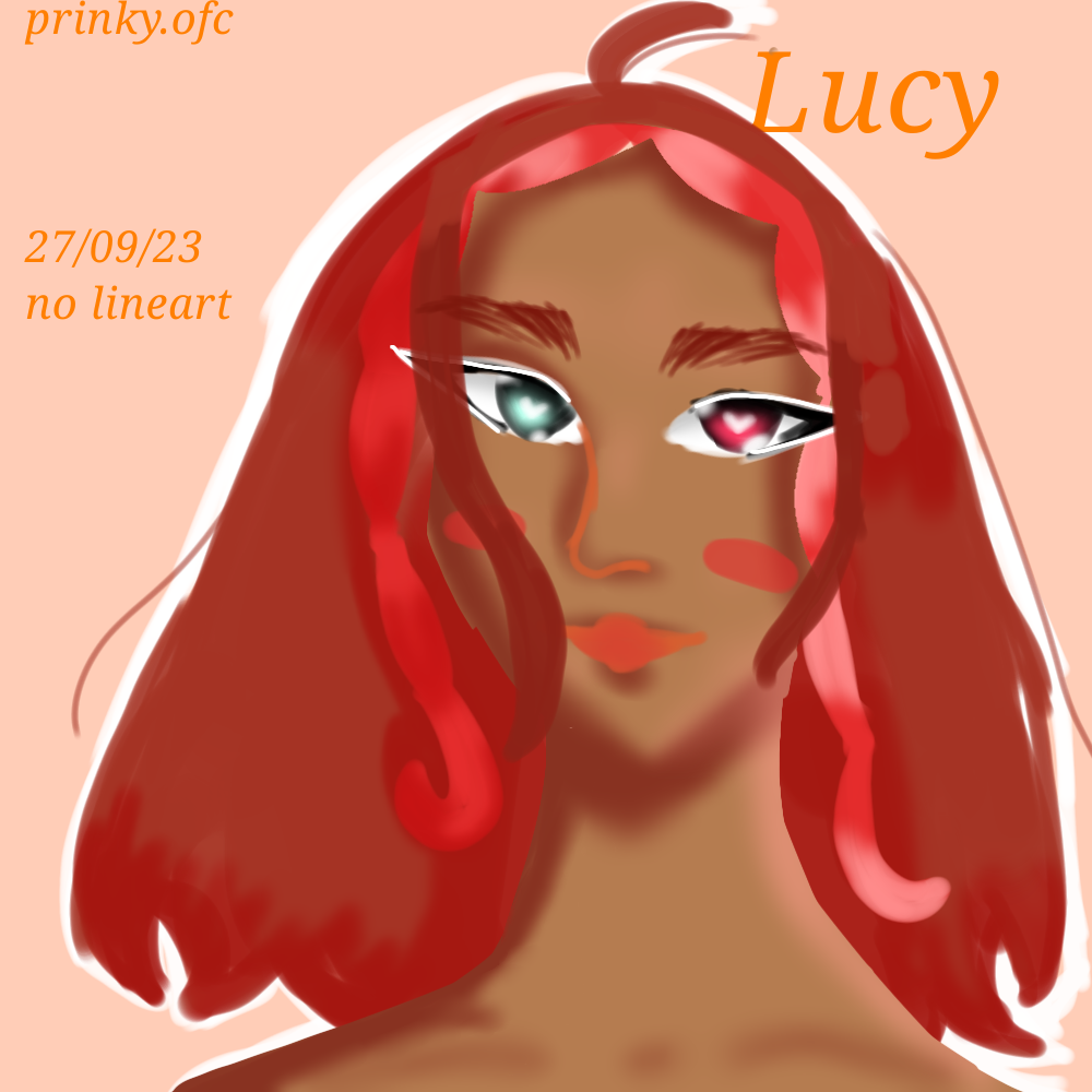 No lineart, Lucy. - ibisPaint
