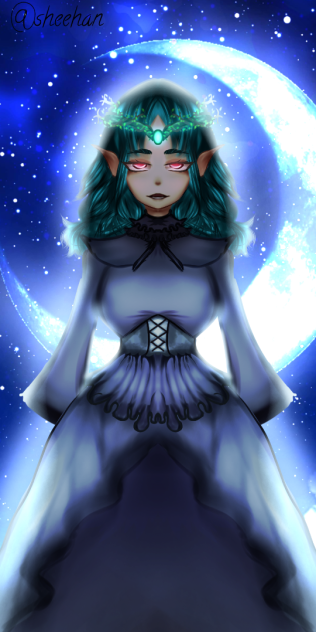 Moon goddess - ibisPaint