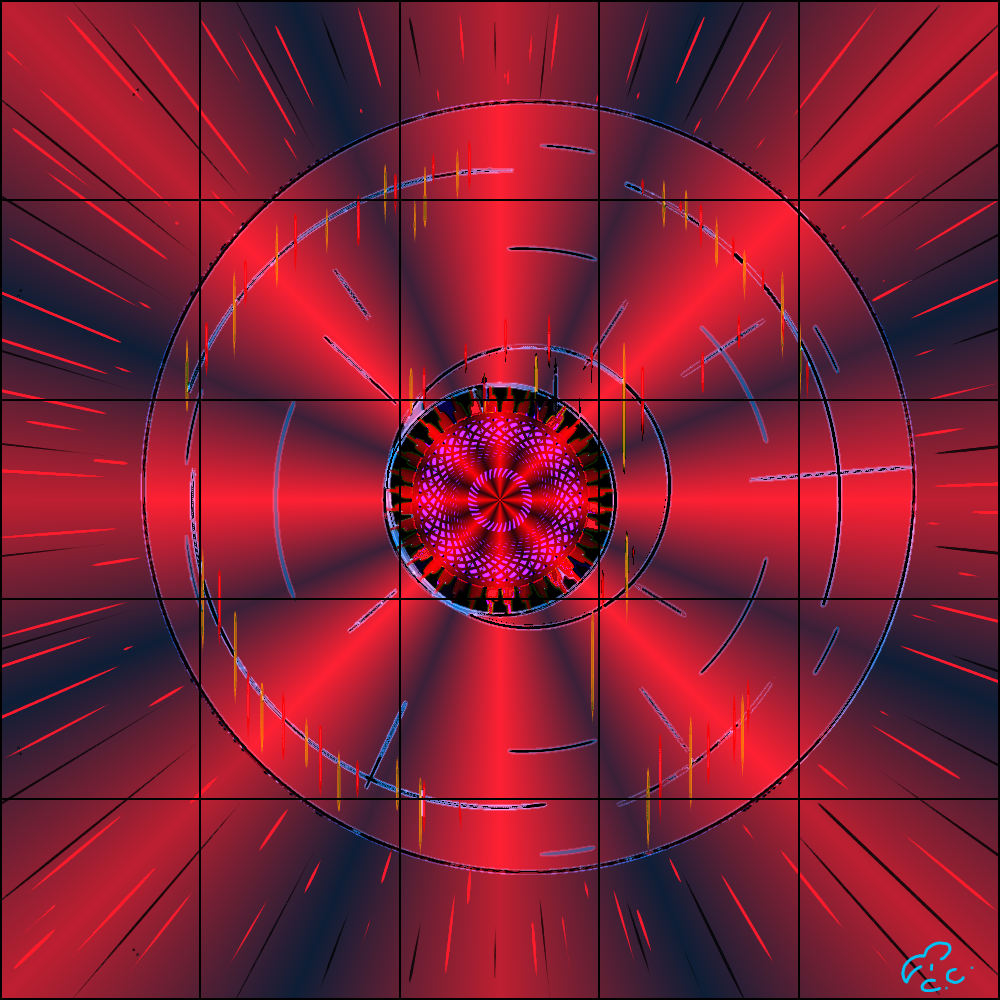 the blinding red dot - ibisPaint