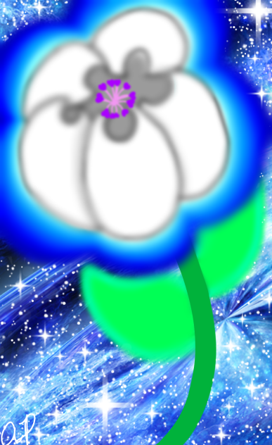 Unbloomed Crescent Moon flower - ibisPaint